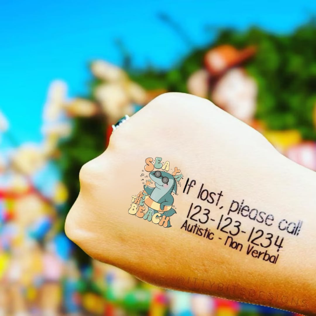 Emergency Contact Tattoos, Phone Number Tattoos, If Lost Tattoos ...