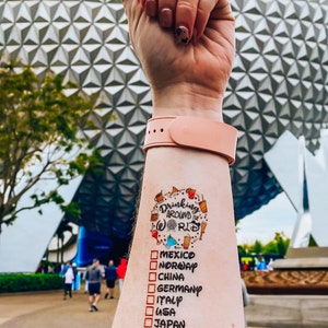 Drinking Around the World Tattoo-food & Wine Festival-epcot - Etsy
