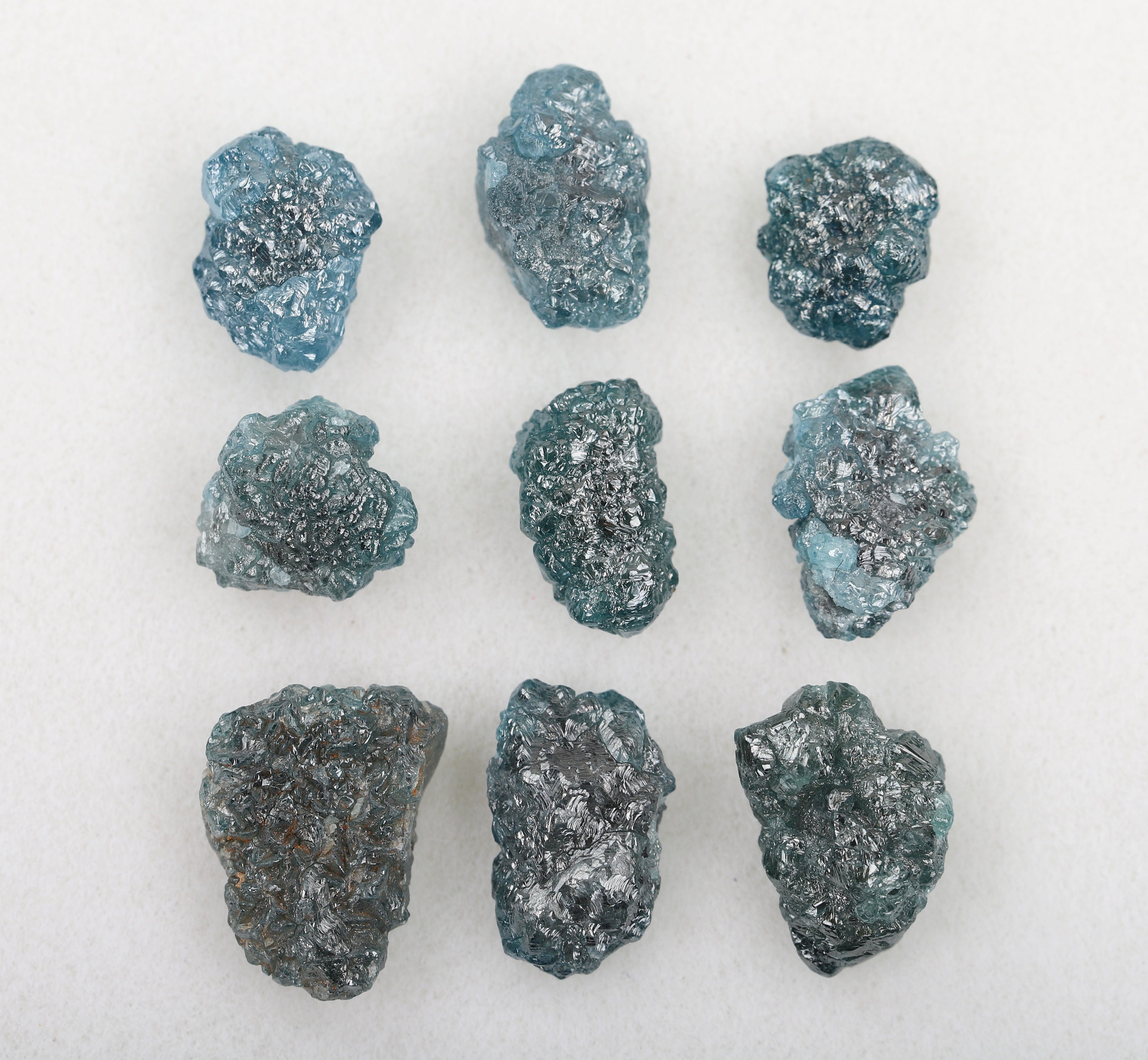 14.6 Ct 10.6 X 8.7 X 3.7 MM Loose Diamond Rough Blue Color | Etsy