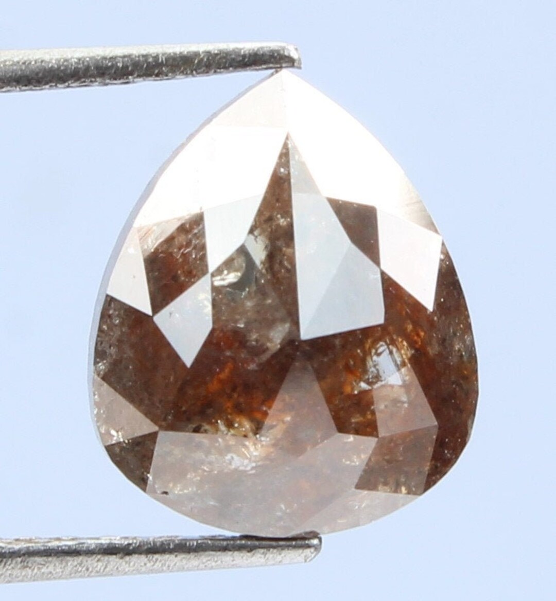 2.09 Ct, 9.0 X 7.5 X 3.6 MM, Natural Rustic Diamond Reddish Peach Color ...