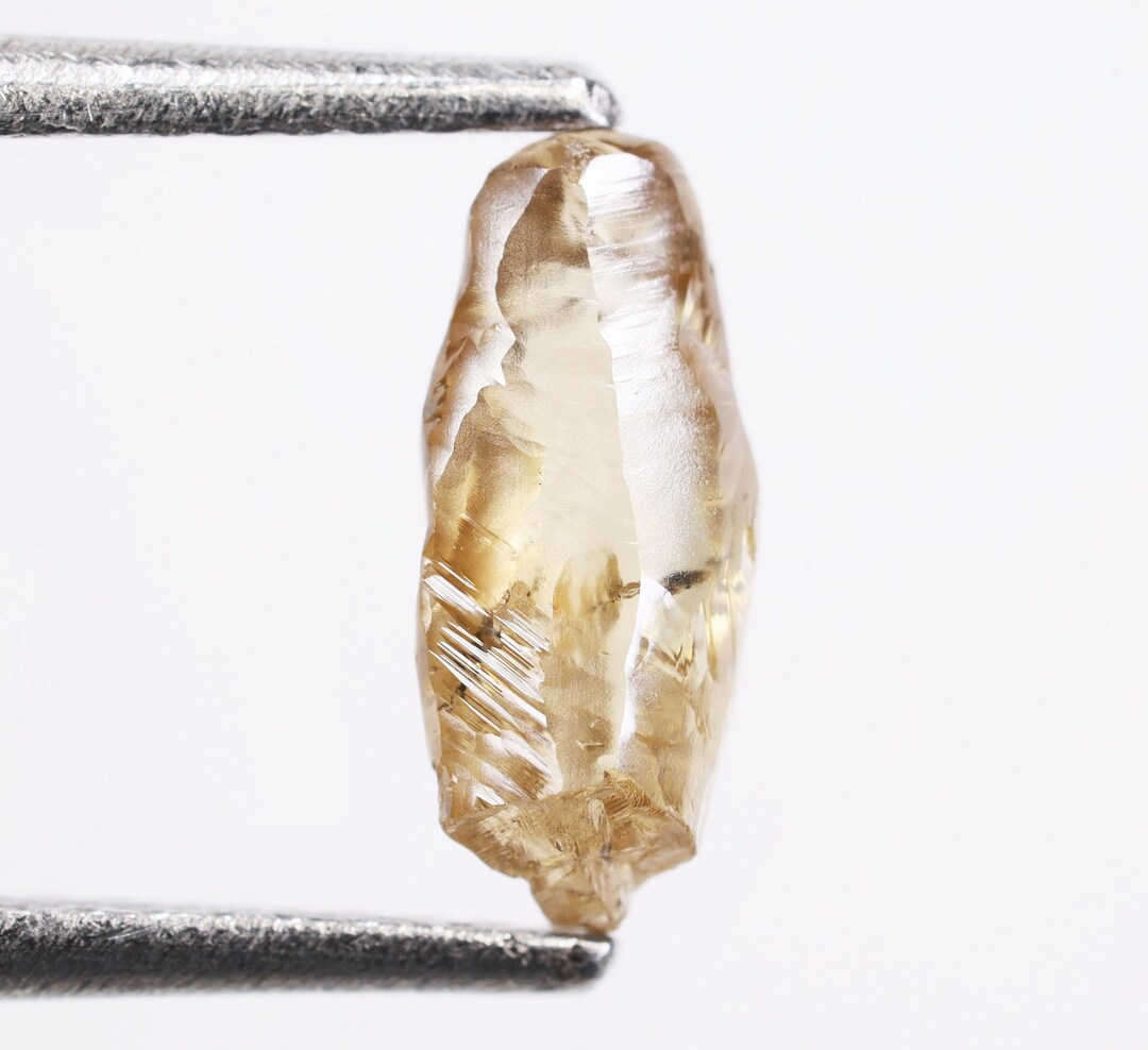 0.91 Ct, 9.2 X 4.0 X 2.9 MM, Natural Loose Raw Diamond Brown Color I3 ...