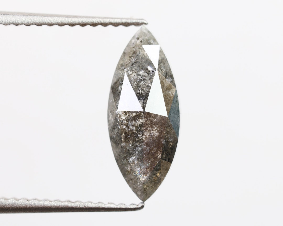 1.66 Ct, 12.9 X 5.4 X 2.7 MM, Natural Loose Diamond Gray Color Marquise ...