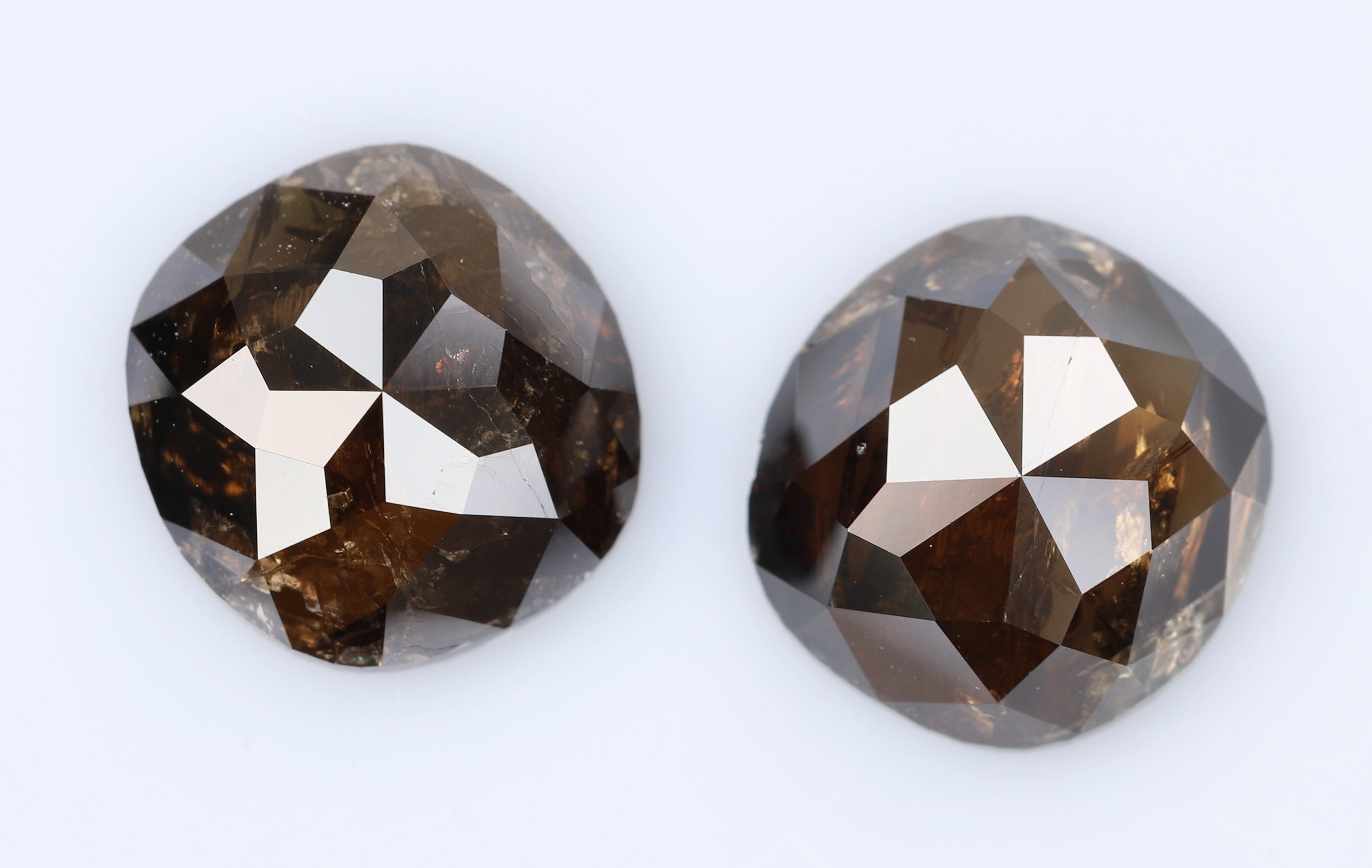 4.25 Ct 8.6 X 8.4 X 3.4 MM Natural Loose Diamond Brown Color - Etsy