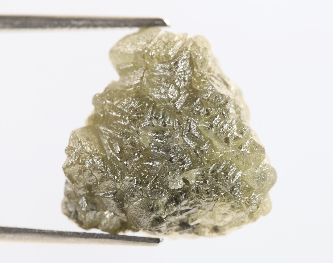 17.9 Ct, 18.6 X 19.0 X 6.4 MM, Natural Loose Rough Diamond Green Color ...