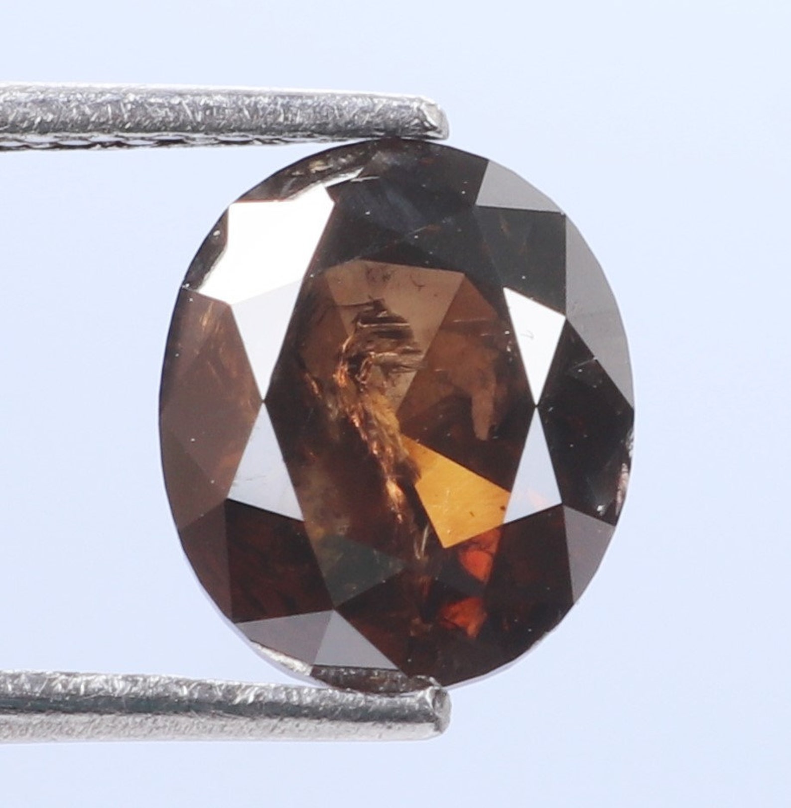 1.24 Ct 6.9 X 5.9 X 3.9 MM Natural Loose Diamond Brownish | Etsy