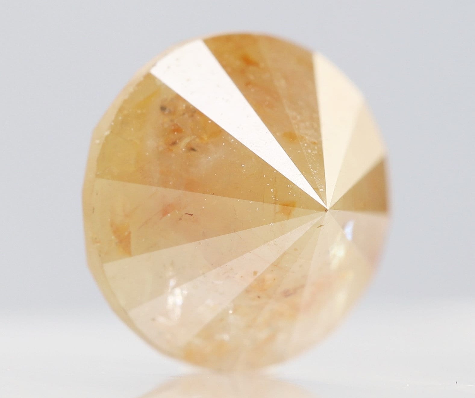 1.53 Ct 6.6 X 5.1 MM Natural Rustic Diamond Peach Color | Etsy