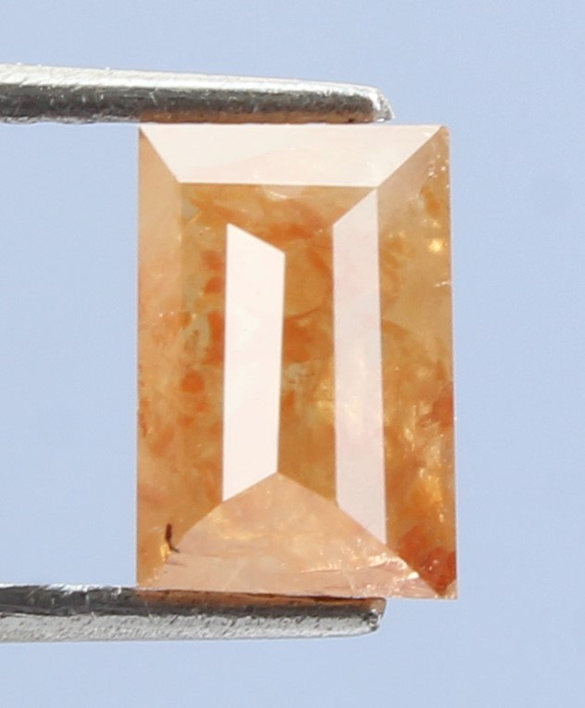 1.01 Ct 6.3 X 4.2 X 3.0 MM Natural Loose Diamond Peach Color | Etsy