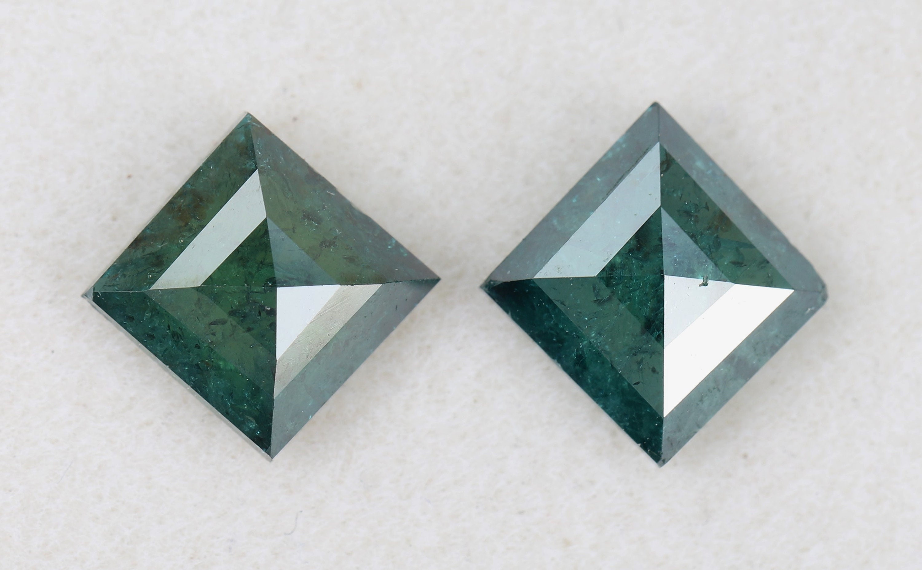 2.15 Ct 6.2 X 6.1 X 2.4 MM Loose Diamond Blue Color Square | Etsy