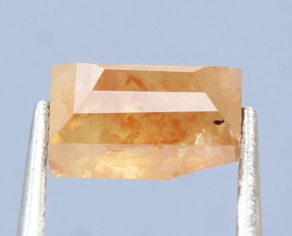 1.01 Ct 6.3 X 4.2 X 3.0 MM Natural Loose Diamond Peach Color | Etsy