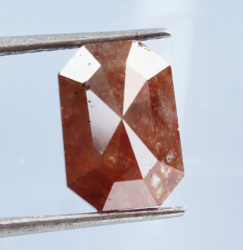 2.11 Ct 9.0 X 6.1 X 3.9 MM Natural Loose Diamond Peach Color | Etsy