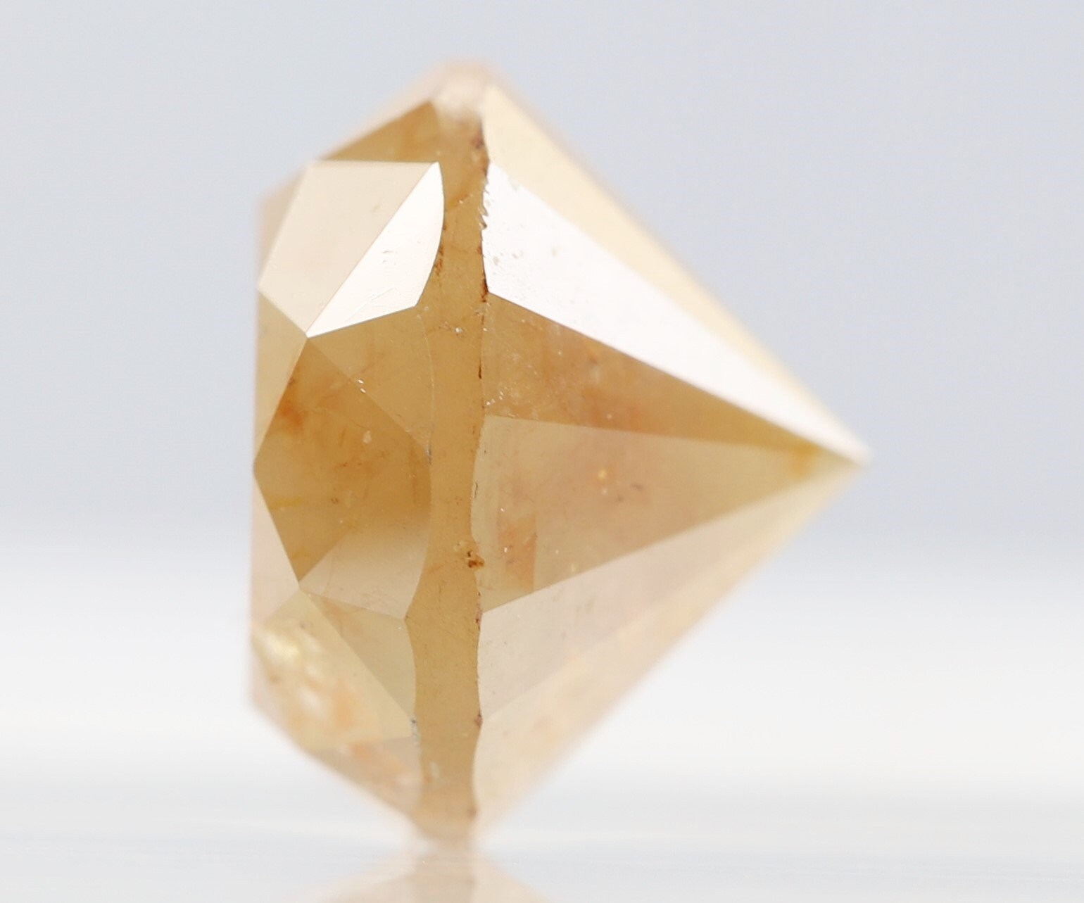 1.53 Ct 6.6 X 5.1 MM Natural Rustic Diamond Peach Color | Etsy