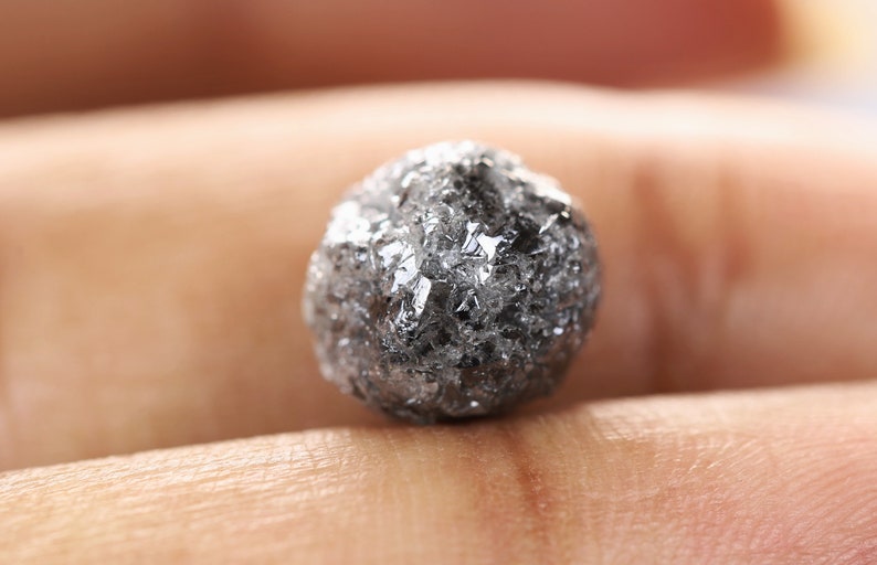 6.19 Ct 9.4 X 8.6 MM Natural Loose Rough Diamond Balls Shape - Etsy