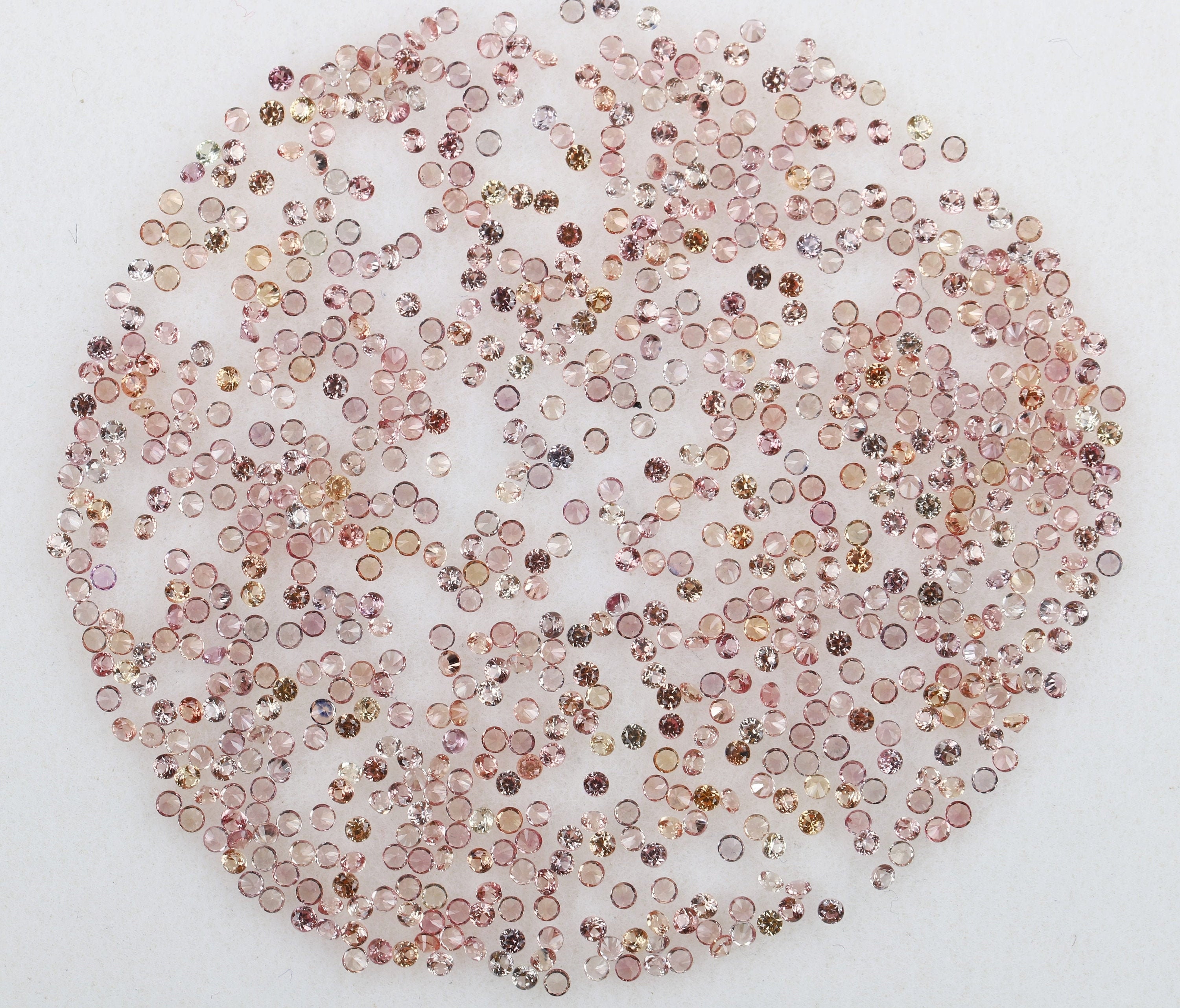 5.01 Ct 1.0 X 0.8 MM Brown Orange Color Round Shape | Etsy