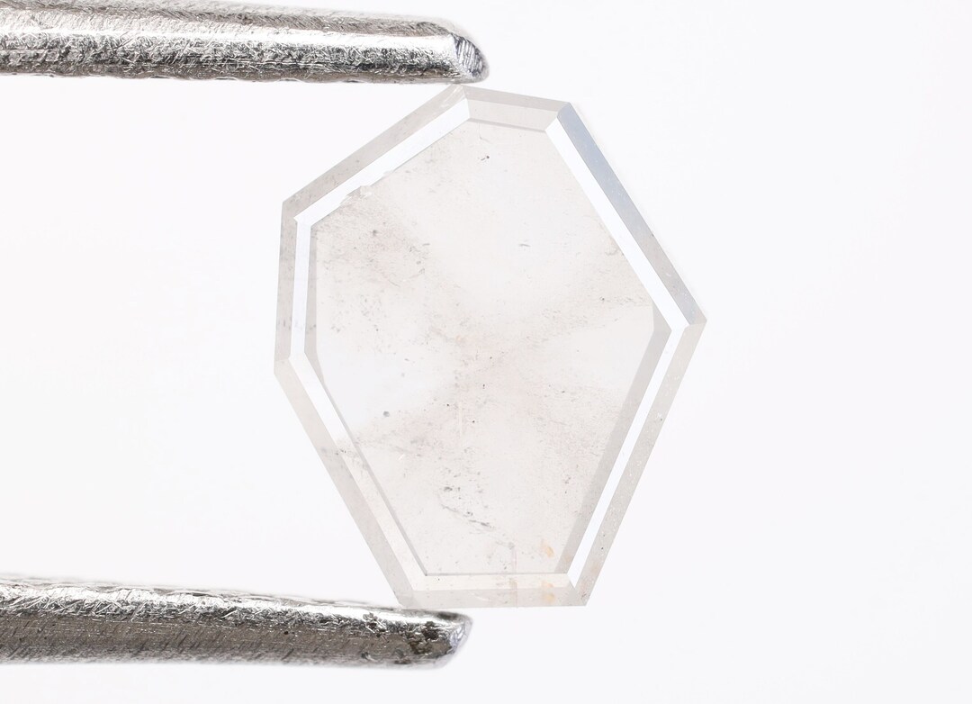 0.70 Ct, 6.7 X 5.6 X 1.8 MM, Natural Loose Diamond Salt and Pepper ...