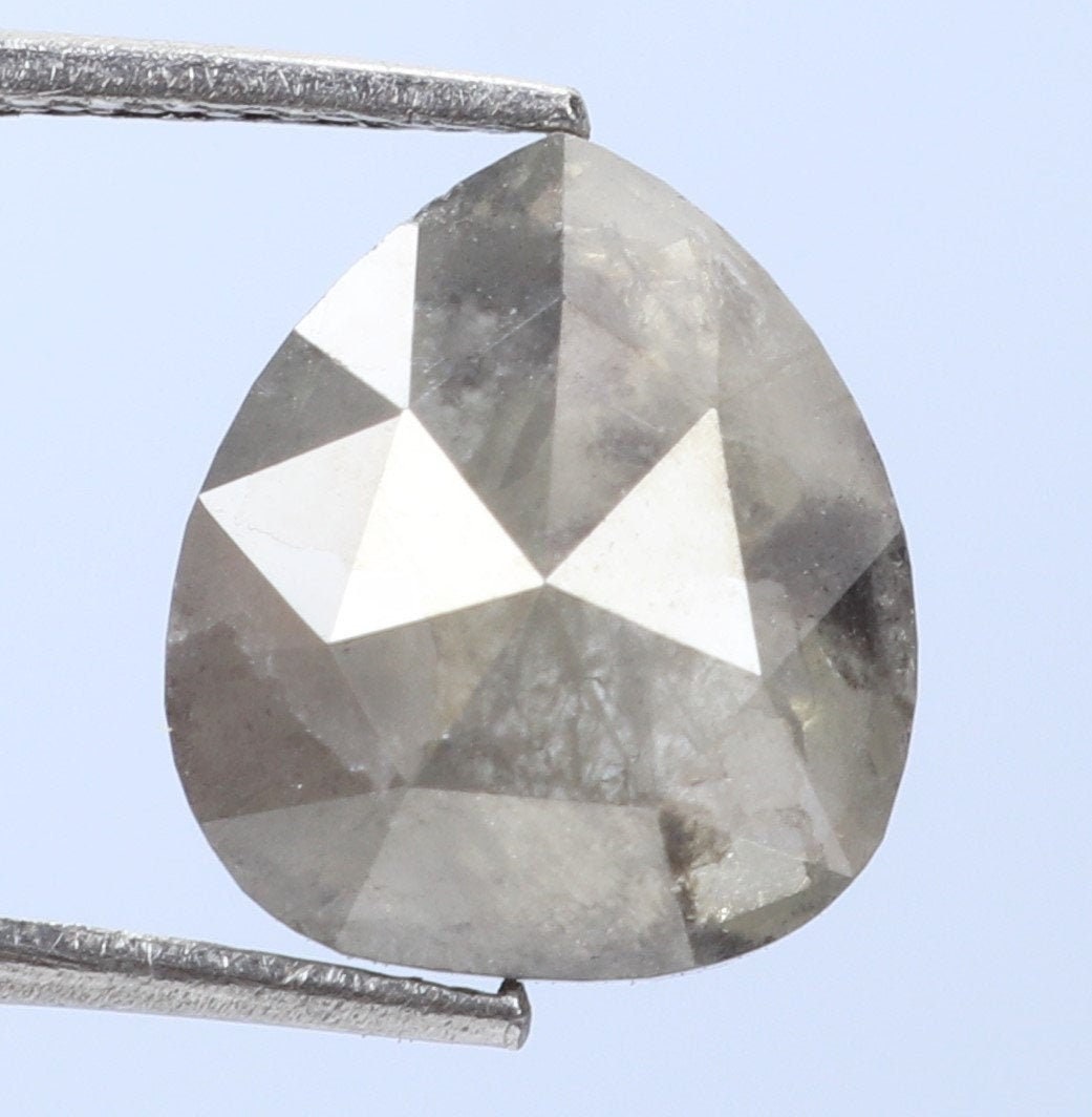 2.29 Ct 8.7 X 7.7 X 4.0 MM Natural Loose Diamond Grey Color | Etsy