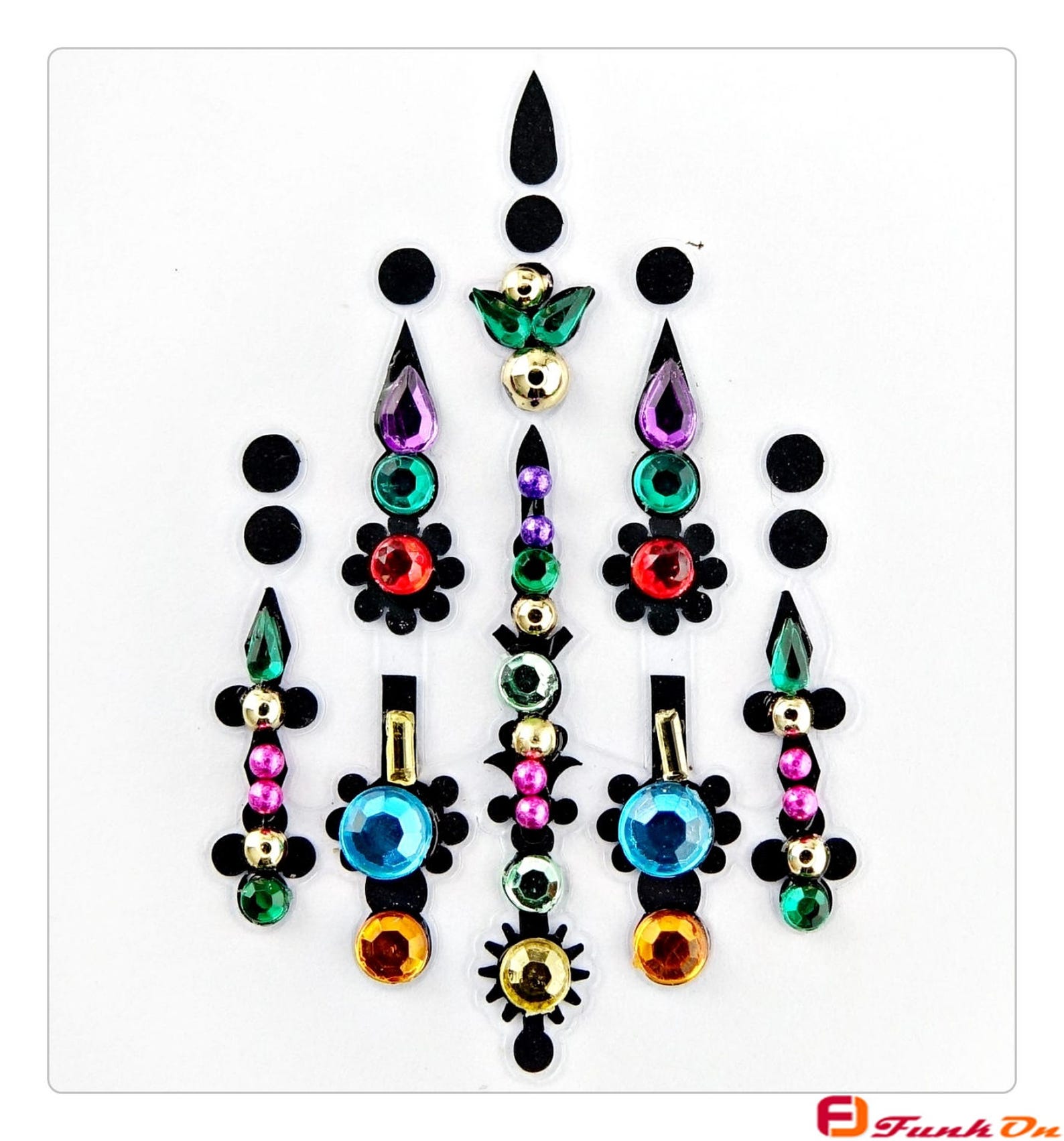 Huge One Piece Combination Bindi Fusion Festival Face Gem Diamante ...