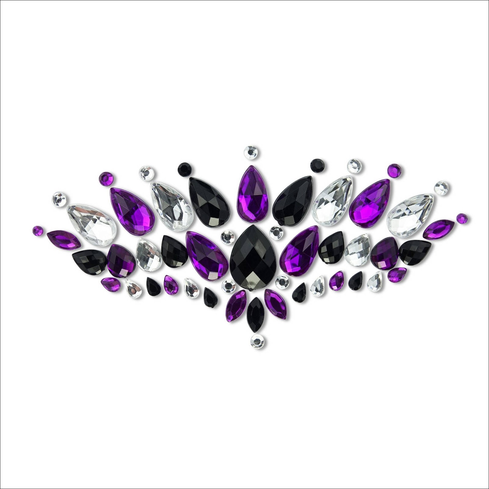 Face Jewel for Festivals one Piece Halloween Crystal Face - Etsy