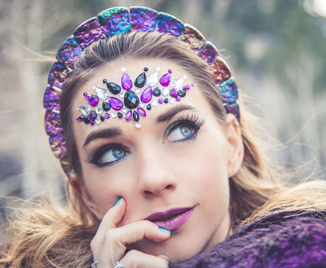 Face Jewel for Festivals one Piece Halloween Crystal Face - Etsy