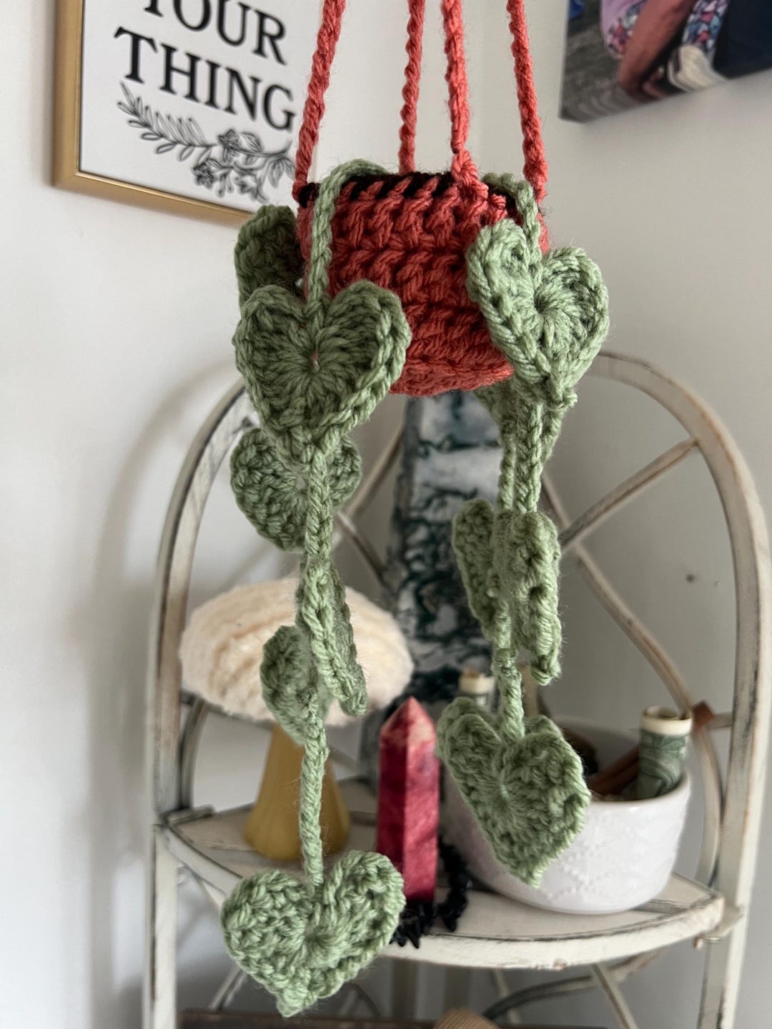 Handmade Crochet Small Hanging Plant - Etsy