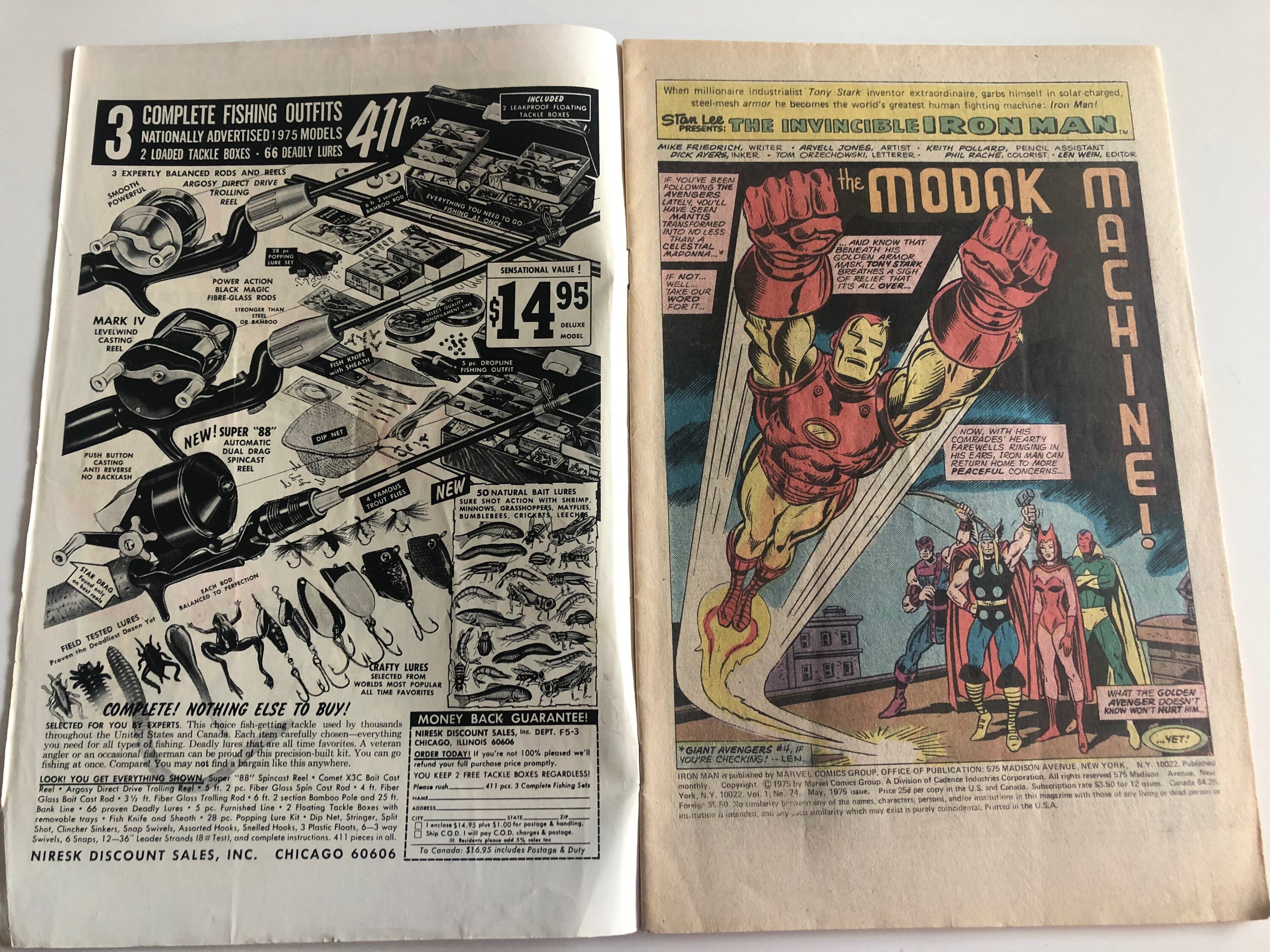 Vintage Comic, Iron Man 76 Now Come the Green Goliath, Bronze Age ...