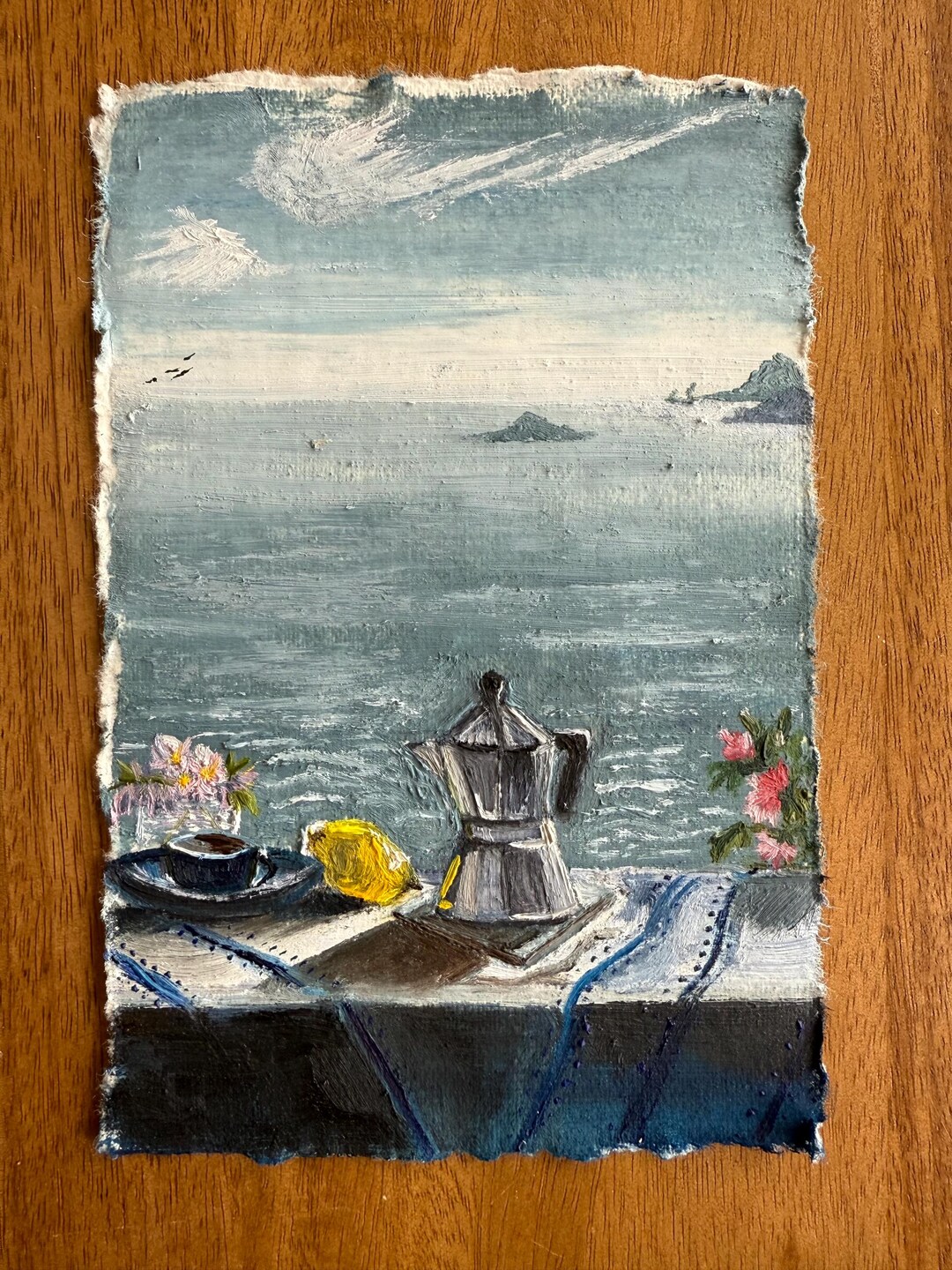 Oil Painting Mini Greece - Etsy