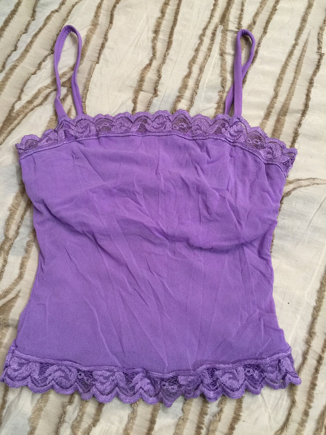 Vintage Cosabella Top Tank Purple Sheer Exotic Knit Must Have Box Knot ...