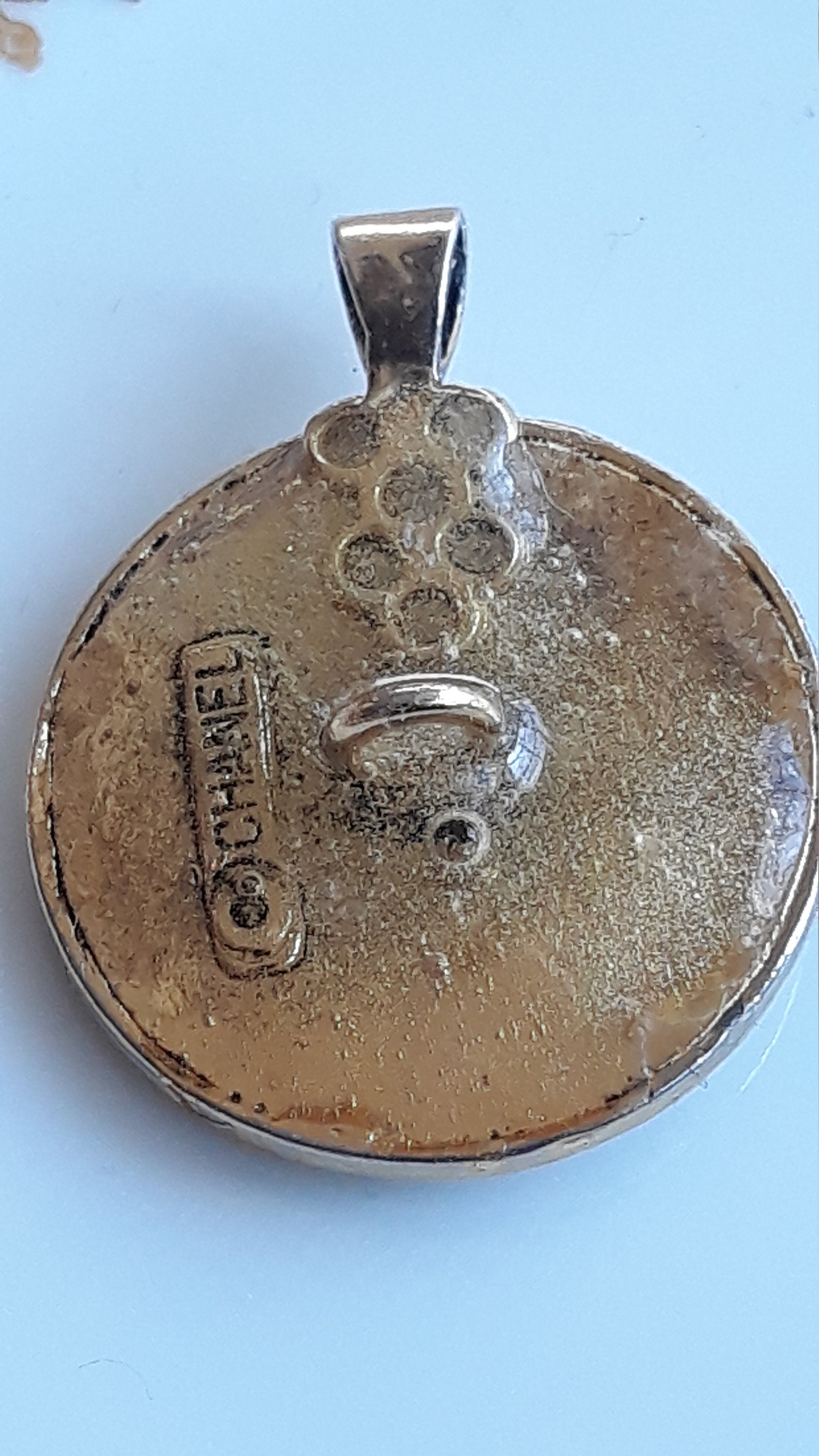 Rare Chanel Button Pendant Designer Jewelry Necklace Charm Brutalist ...