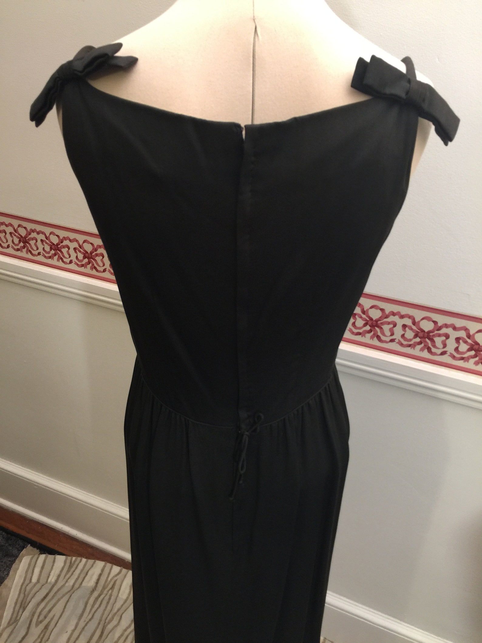 Stunning Vintage Lord & Taylor Molli Parnis NY Black Dress Luxury Lined ...