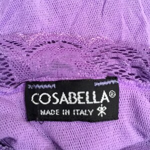 Vintage Cosabella Top Tank Purple Sheer Exotic Knit Must Have Box Knot ...