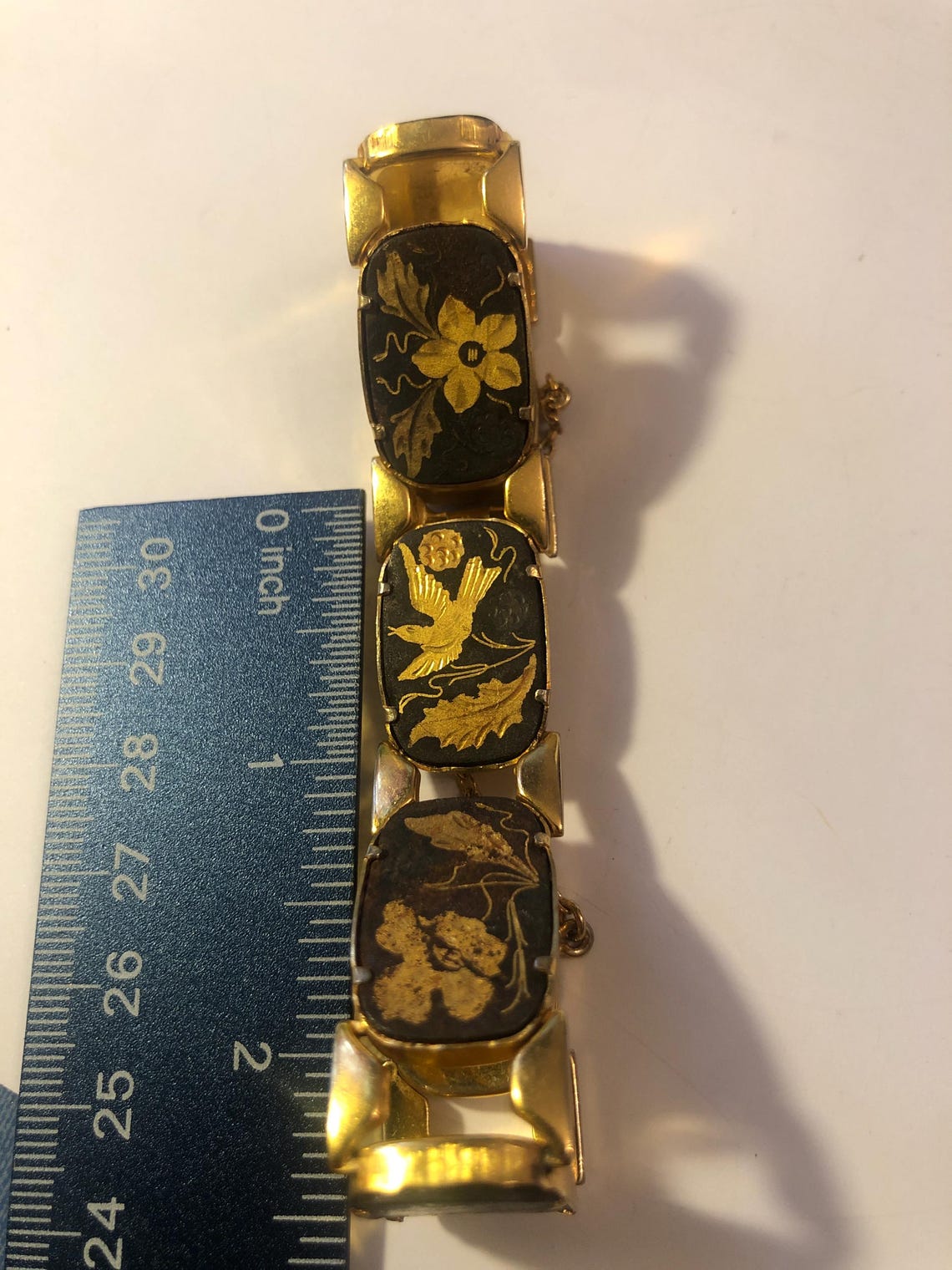 Vintage Spanish Damascene Gold Plated Linked Toledo Bracelet Story ...