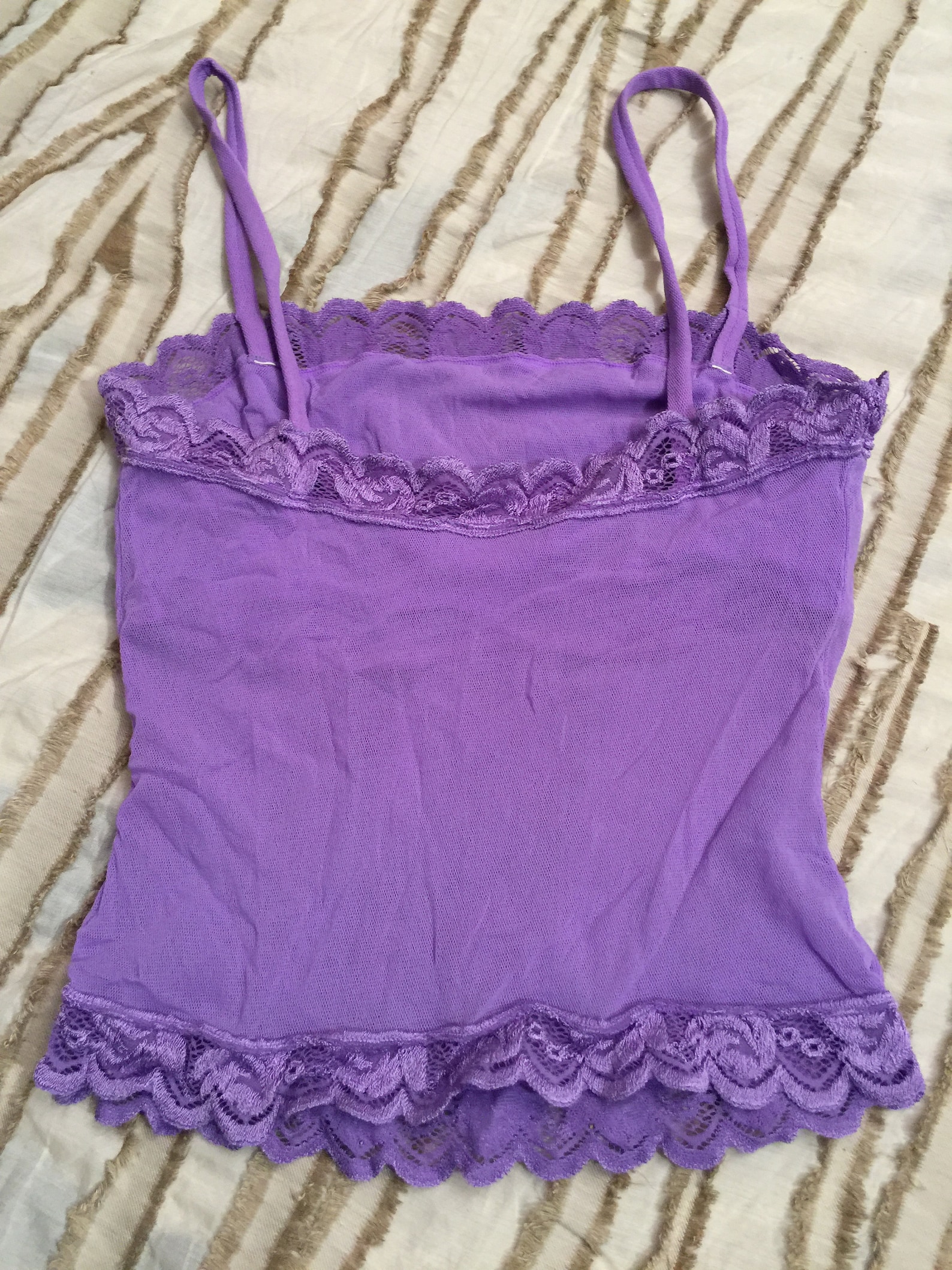 Vintage Cosabella Top Tank Purple Sheer Exotic Knit Must Have Box Knot ...