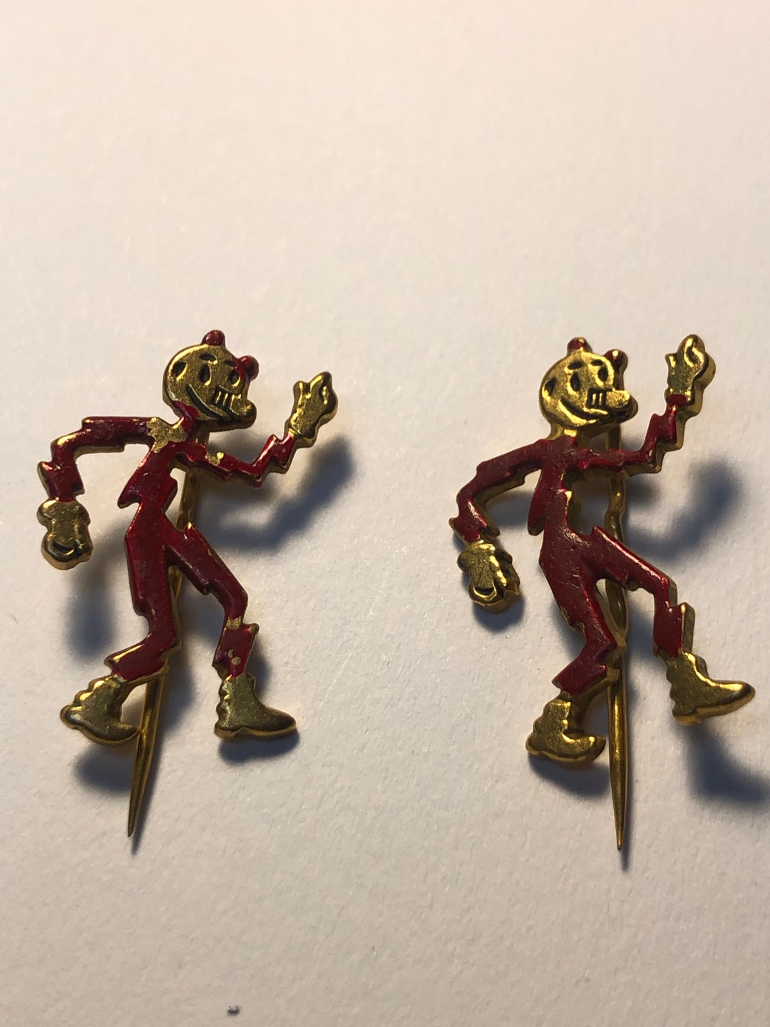 Vintage Reddy Kilowatt Electric Companies Mascot Logo Enamel Lapel Pin ...