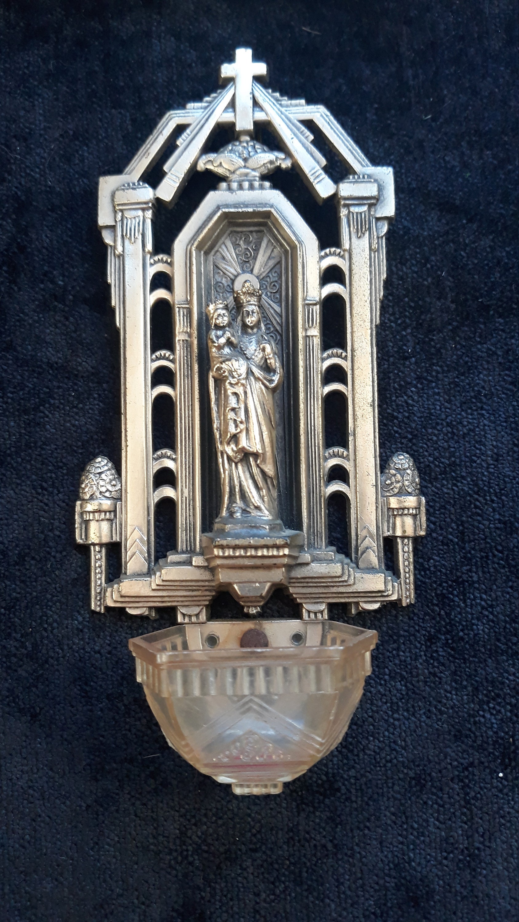 Religious Holy Water Stoup Holy Font Vessel Made in France Collectible ...