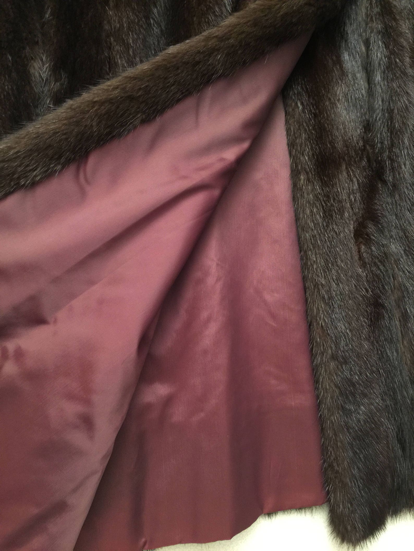Vintage Brown Mink Fur Coat M L Repurpose Luxury Pillow or - Etsy