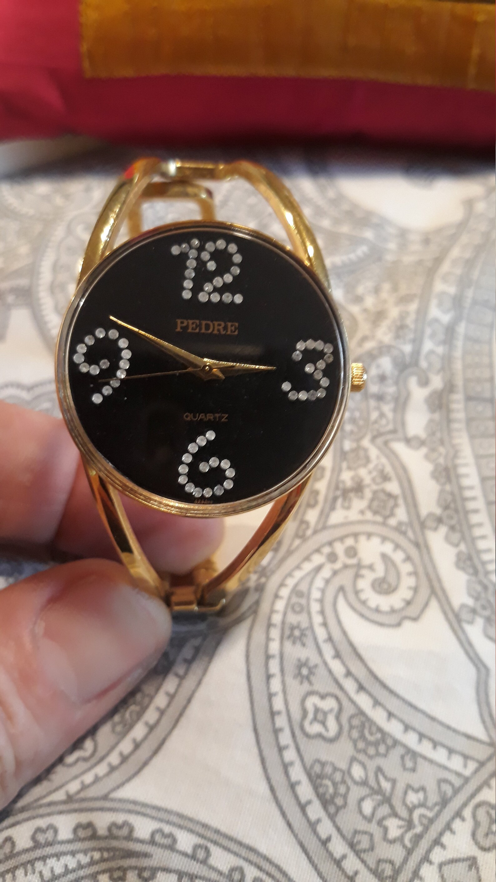 Vintage Pedre Gold Watch Ladies Modern Cuff Watch Pedre - Etsy