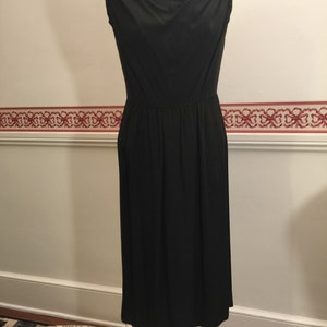 Stunning Vintage Lord & Taylor Molli Parnis NY Black Dress Luxury Lined ...