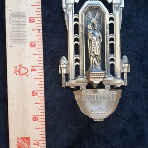 Religious Holy Water Stoup Holy Font Vessel Made in France Collectible ...