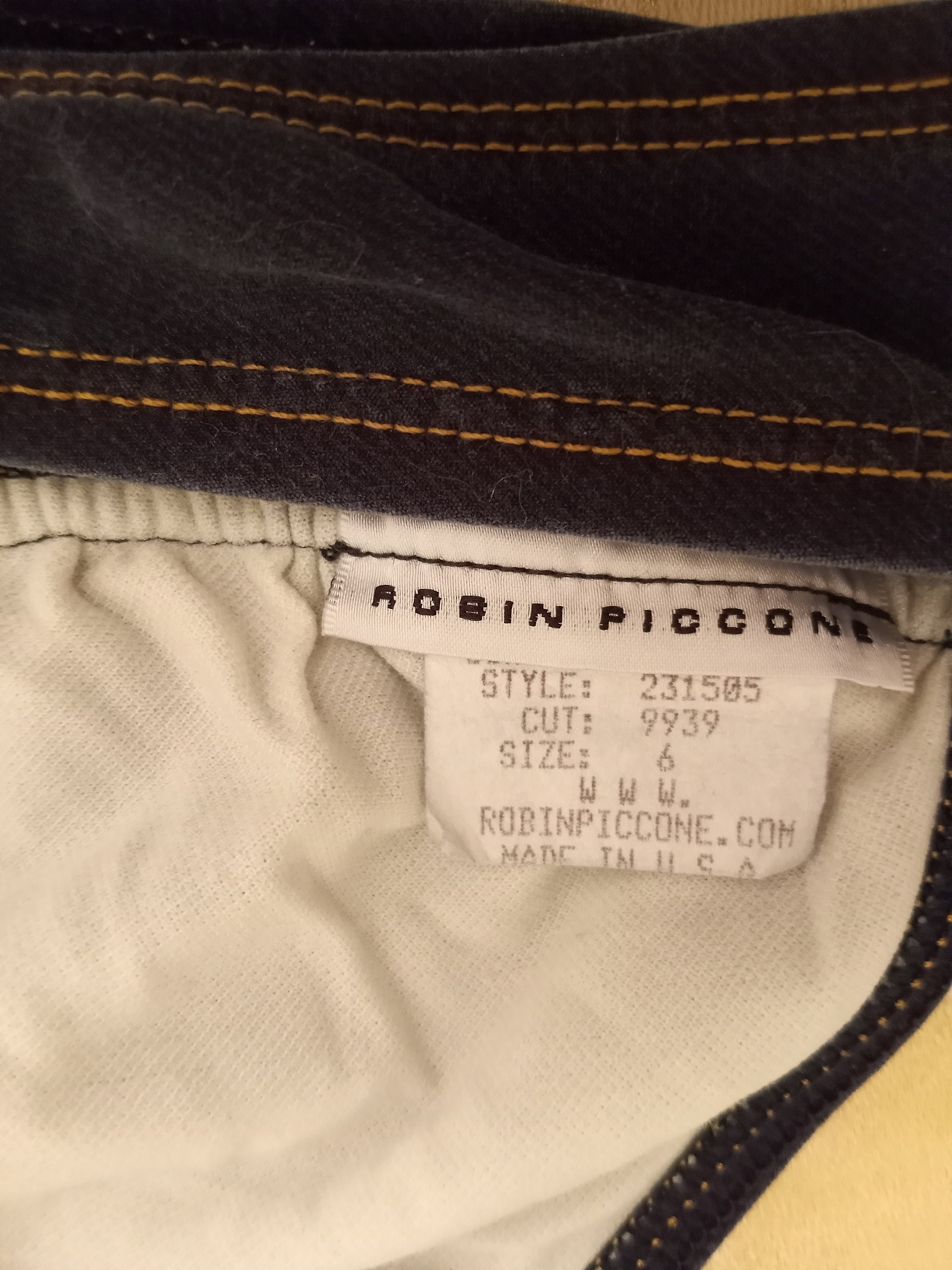 Rare Robin Piccone Bikini Vintage Denim Designer Swimsuit Ombre Bathing ...