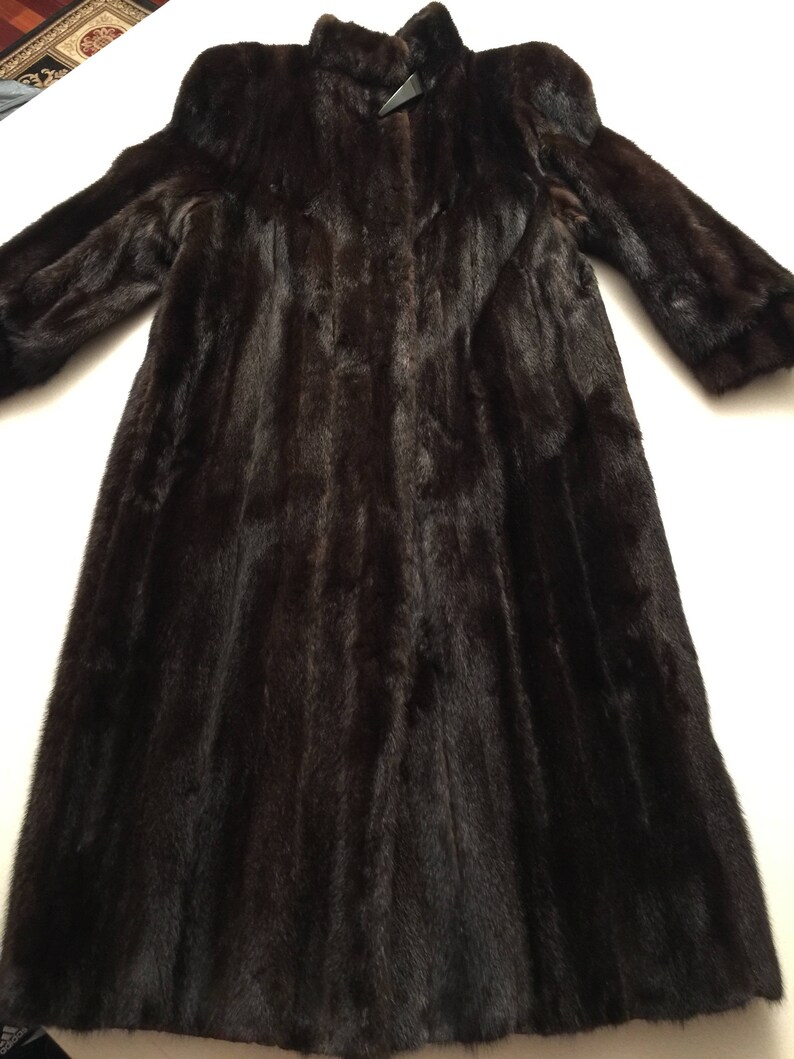 Vintage Brown Mink Fur Coat M L Repurpose Luxury Pillow or - Etsy