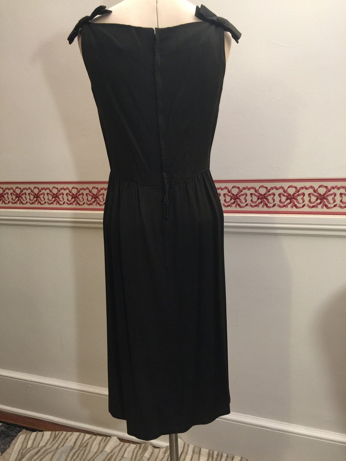 Stunning Vintage Lord & Taylor Molli Parnis NY Black Dress Luxury Lined ...