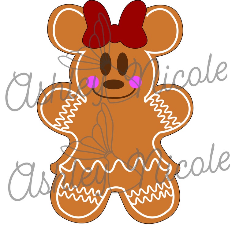 Minnie Mouse Gingerbread - Etsy