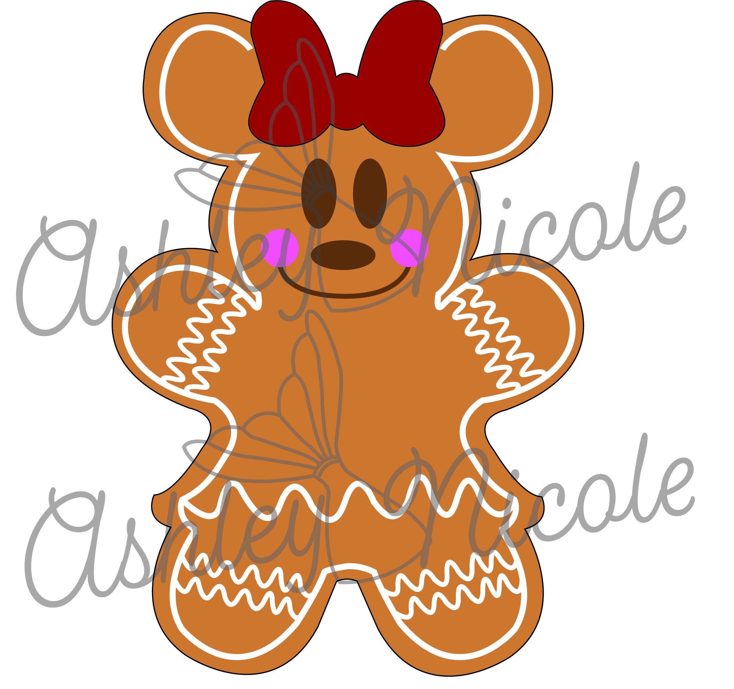 Minnie Mouse Gingerbread - Etsy