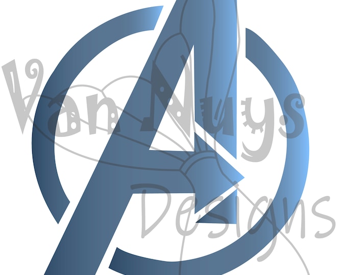 Avengers Logo SVG for Craft Machines Cricut Cameo Silhouette - Etsy Canada