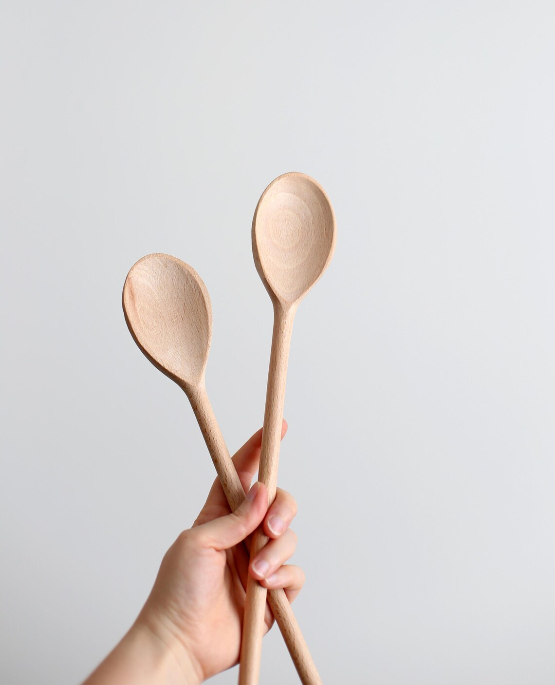 Birch Wood Spoons – Extra Long Handle for Deep Pots & Safe Stirring - Etsy