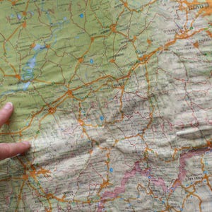 Paper Map Lot 5pc – Wrinkled & Weathered for Junk Journals ...