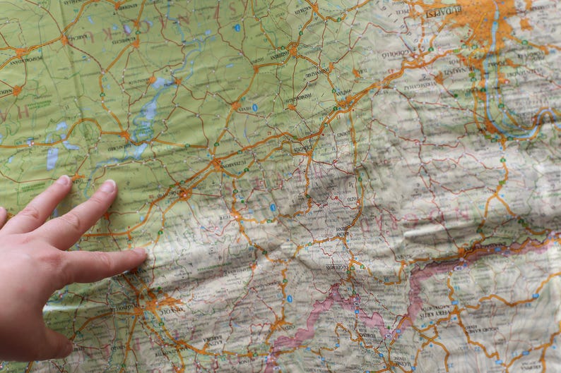 Paper Map Lot 5pc – Wrinkled & Weathered for Junk Journals ...