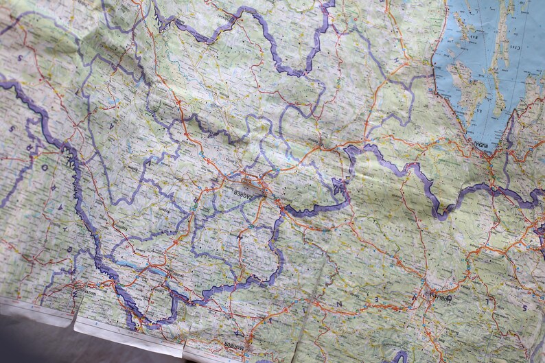Paper Map Lot 5pc – Wrinkled & Weathered for Junk Journals ...