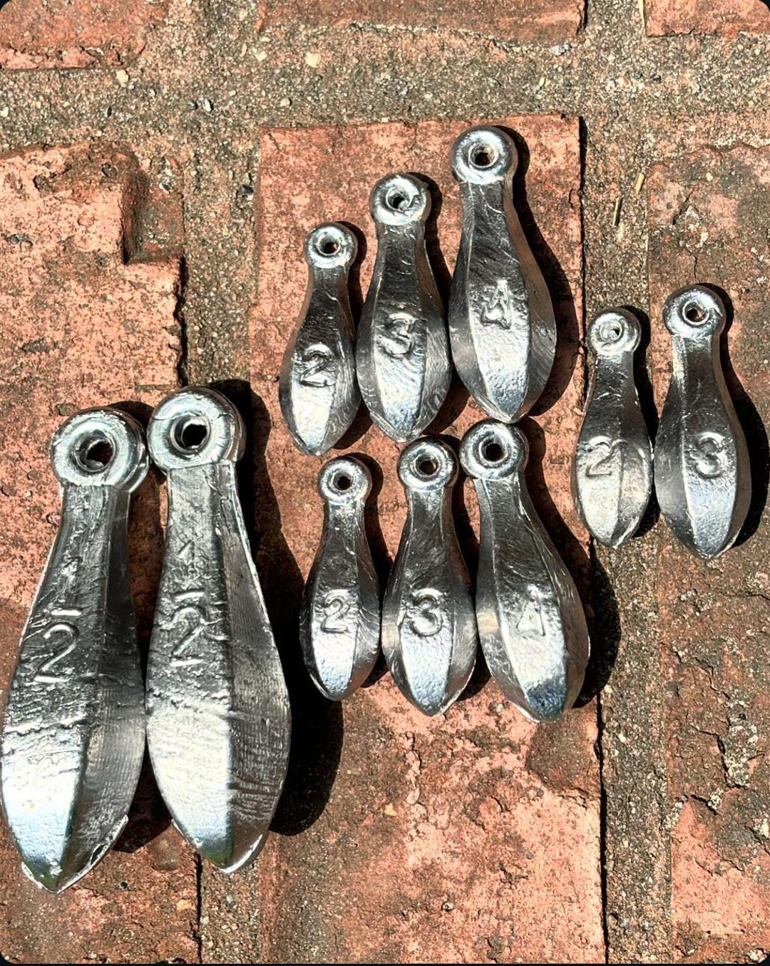 Fishing Weights 4lb Variety Pack, Fishing Sinkers, Lead Sinkers, Lead ...