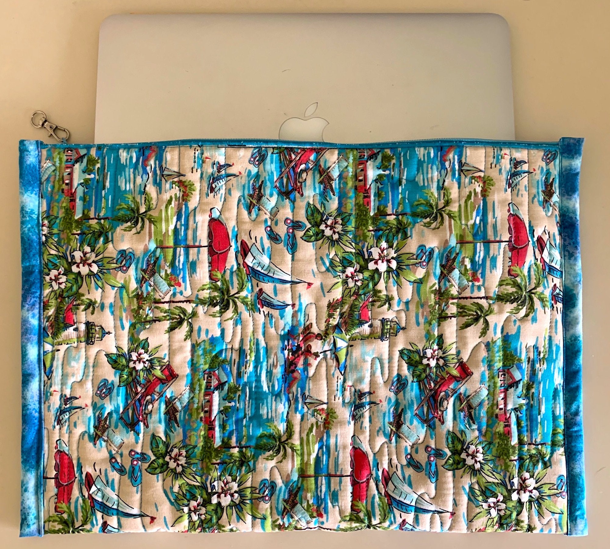 Mother's Day Quilted Case for MacBook Air, Fabric Laptop Case, Handmade ...