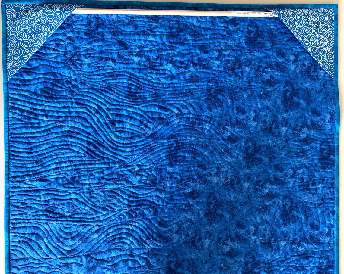 Art Quilt Ocean Colors Contemporary Landscape Wall Quilt | Etsy